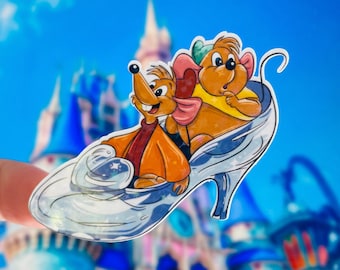 Jaq Jaq and Gus Gus Key Mickey Balloon/ Cinderella Transparent Laptop ...