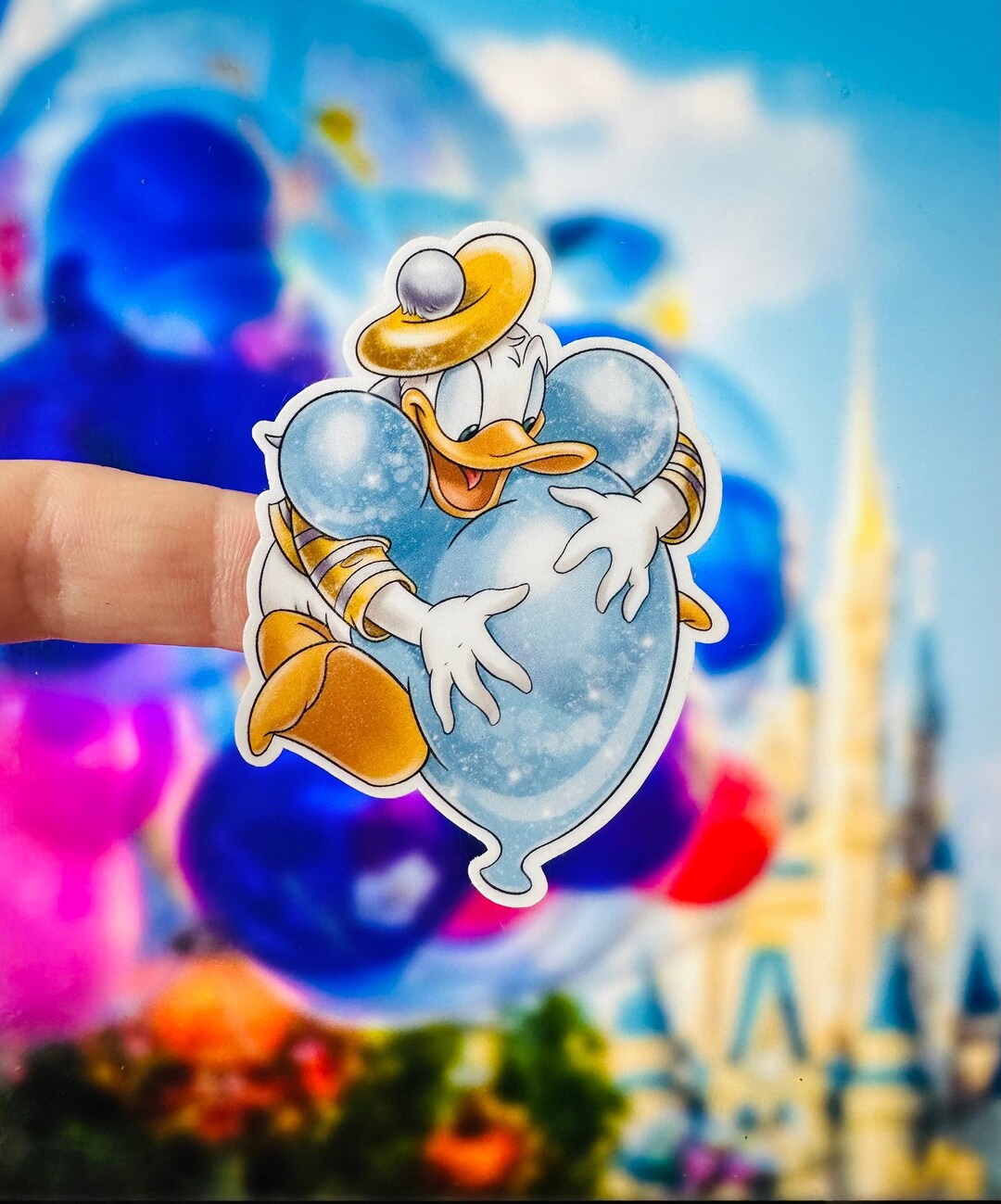 Disney World Mickey Balloon Sticker/ Donald and Daisy/ Balloons Laptop ...