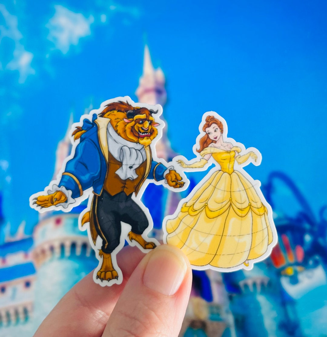 Beauty and the Beast Sticker/ Enchanted Rose Sticker/ Mrs. Potts/ Chip ...