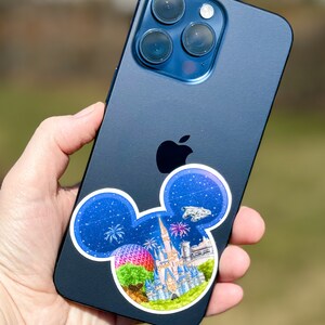 WDW Landmarks Laptop Sticker/ Disney Decal/ Animal Kingdom/ Epcot/ Star ...