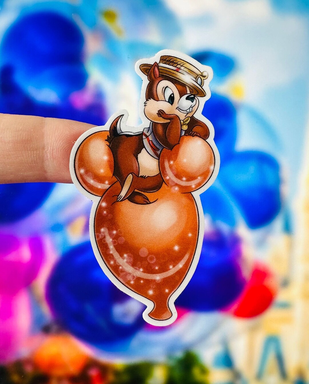 Disney World Mickey Balloon Sticker/ Chip and Dale Balloons Laptop ...