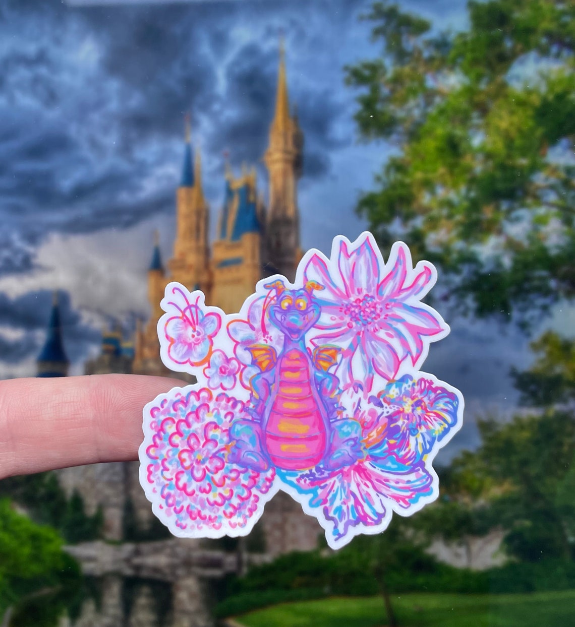 Figment Laptop Sticker/ Epcot Imagination Decal/ Water Bottle Sticker ...