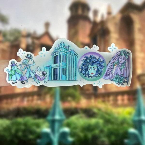 Haunted Mansion Sticker - Etsy