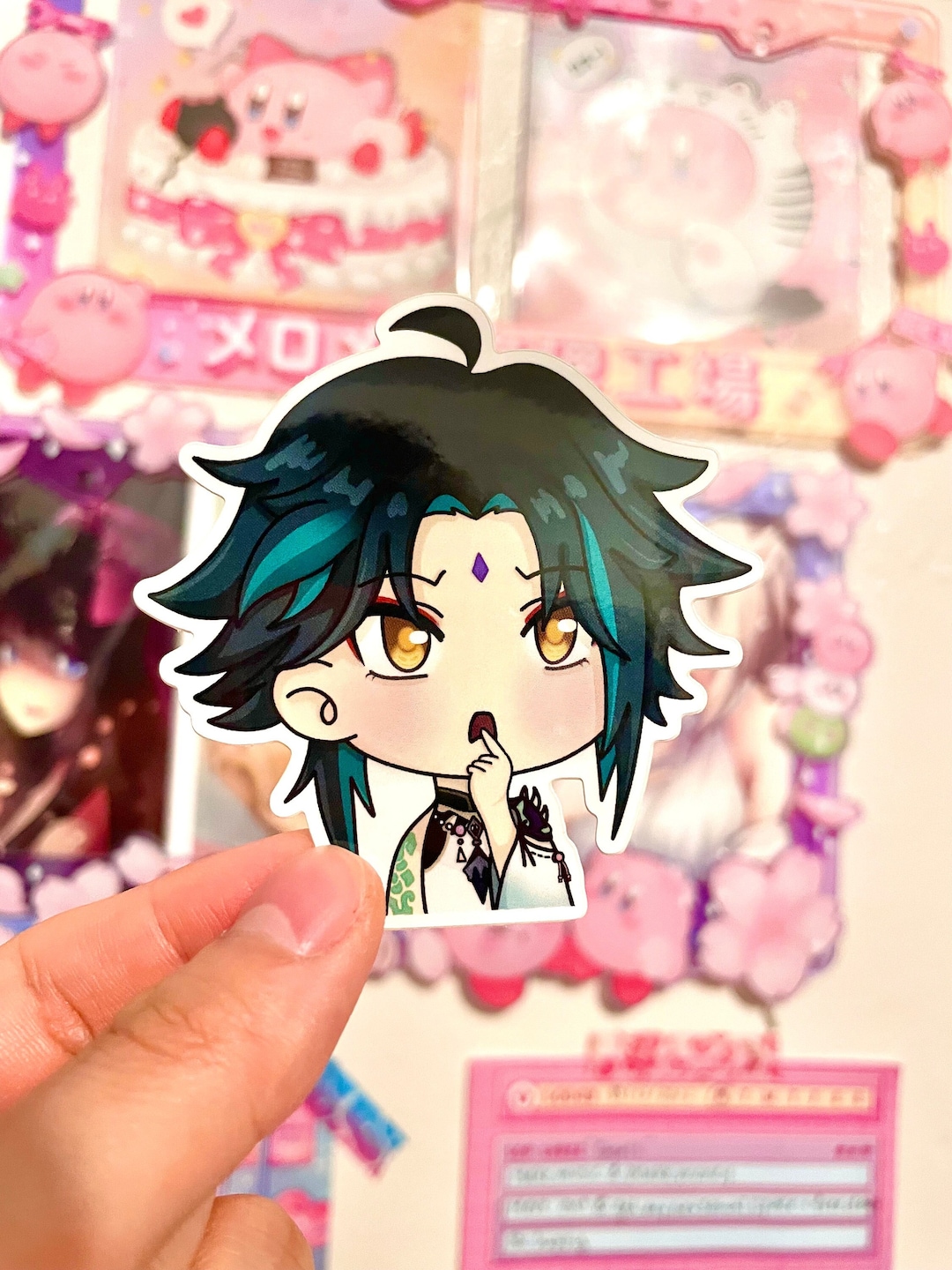 Xiao Sticker Genshin Impact Yaksha Atalus Chibi Vinyl Aesthetic ...