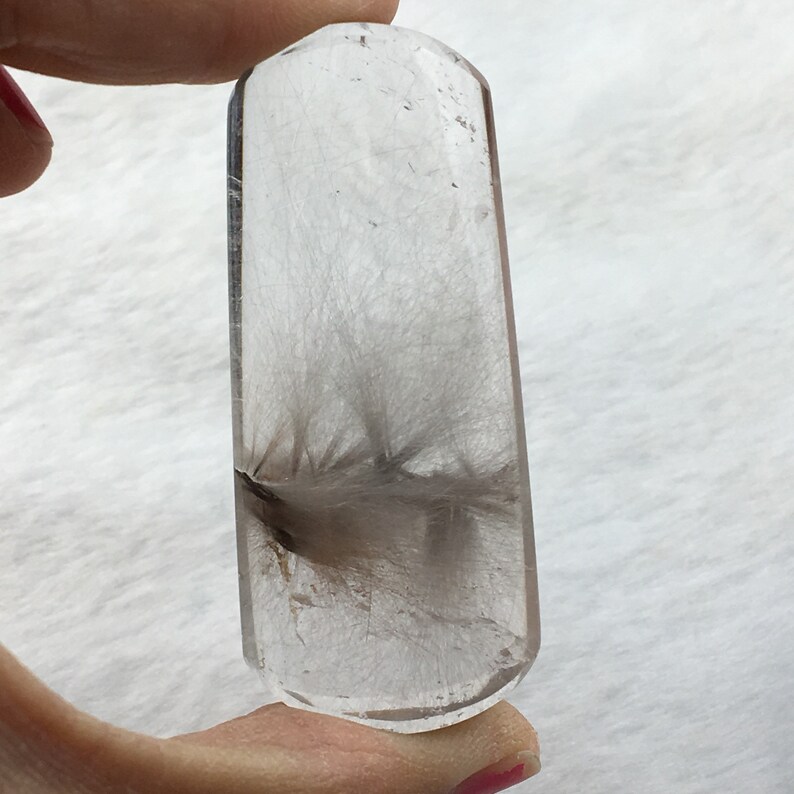 Natural Clear Silver-titanium Quartz Pendant Crystal - Etsy