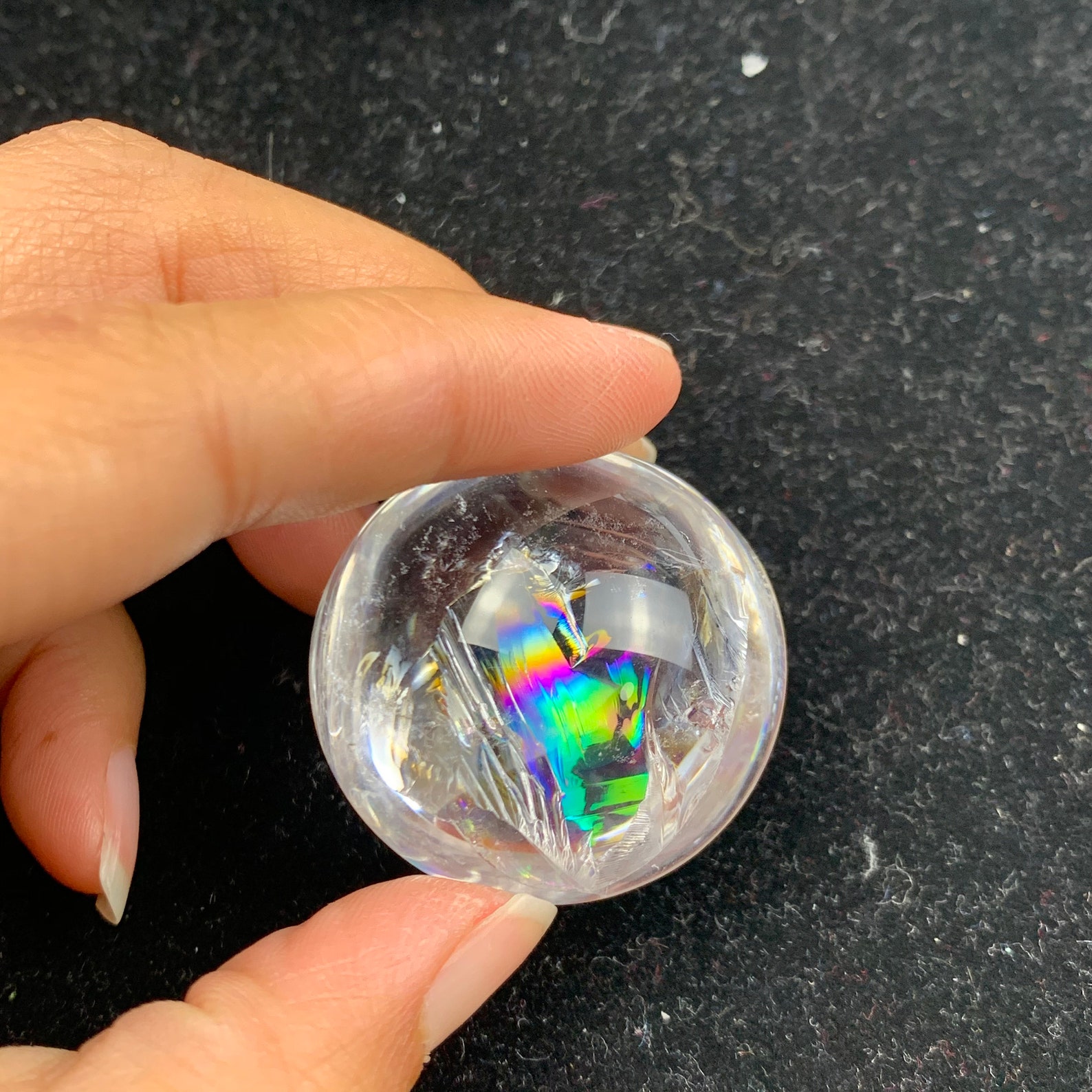 RainbowNatural Rainbow quartz clear Quartz Crystal Specimen | Etsy