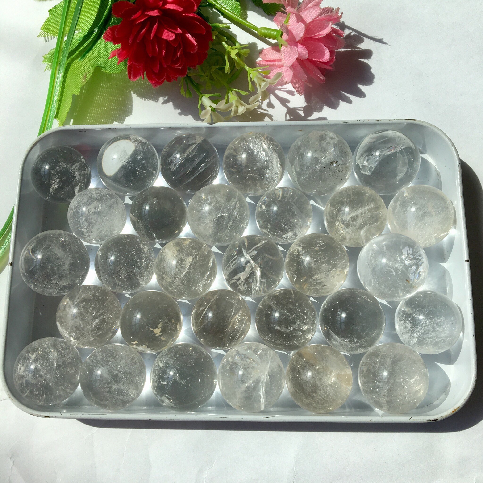1pcs 20mm Magic Natural Clear Quartz Crystal Sphere Ball - Etsy