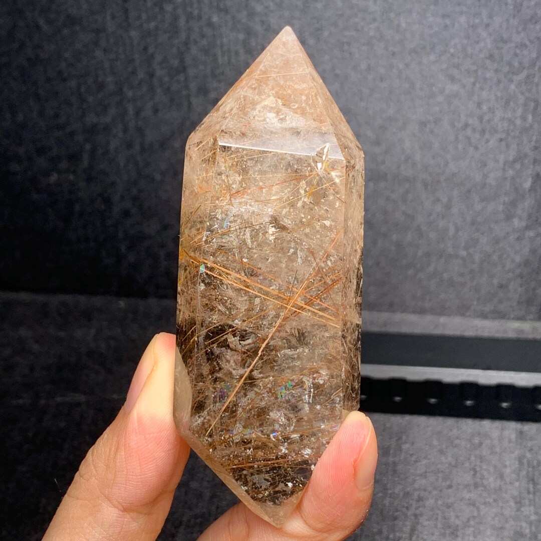 Natural Red Rutilated Quartz Crystal Point - Etsy