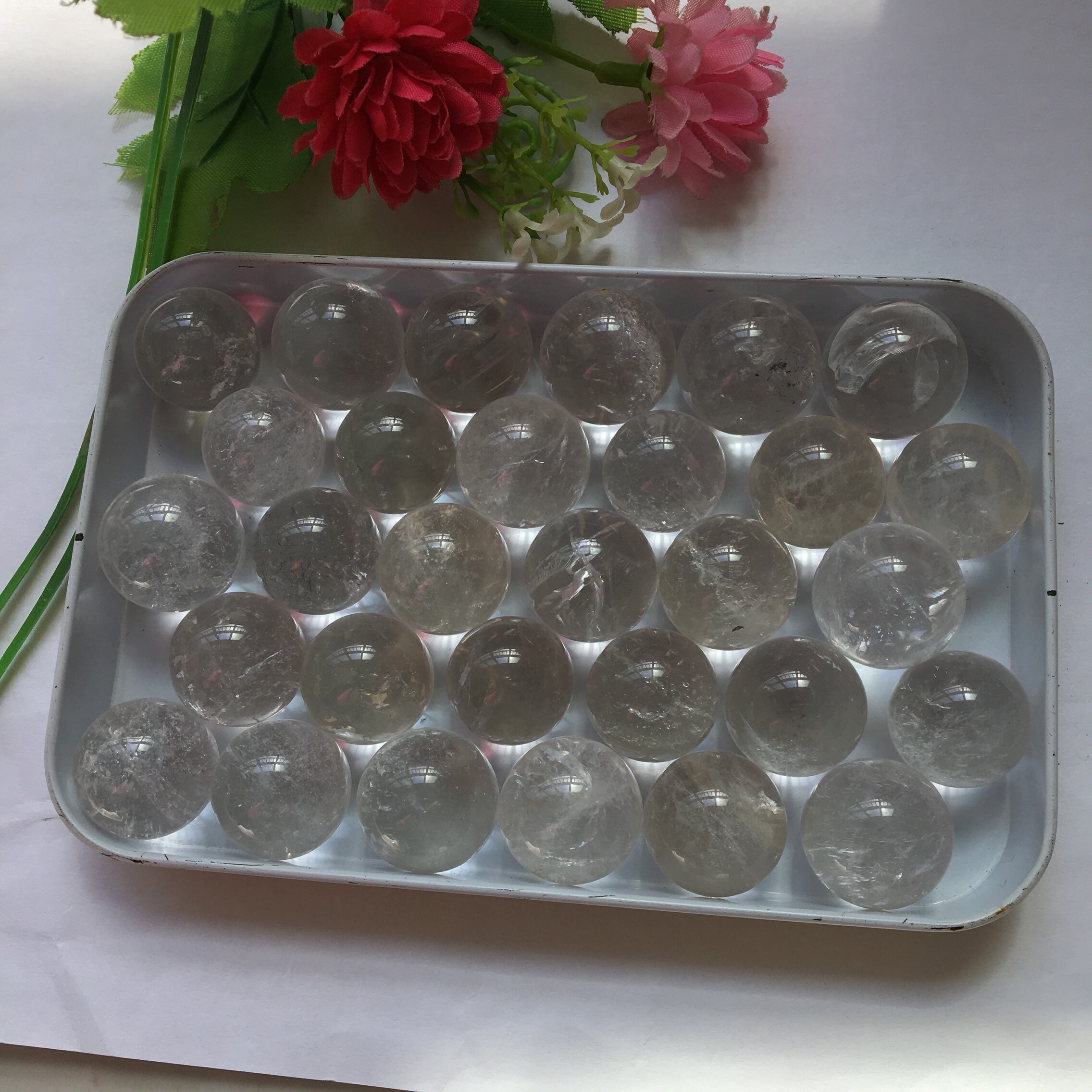 1Pcs 20mm Magic Natural clear Quartz Crystal sphere ball | Etsy