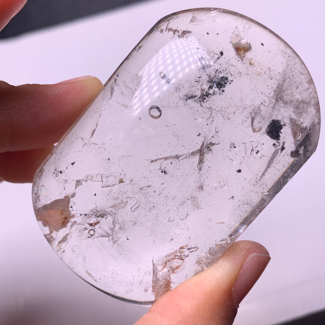 Natural Enhydro Quartz Crystal With Blue Mica Sands (77g) - Etsy