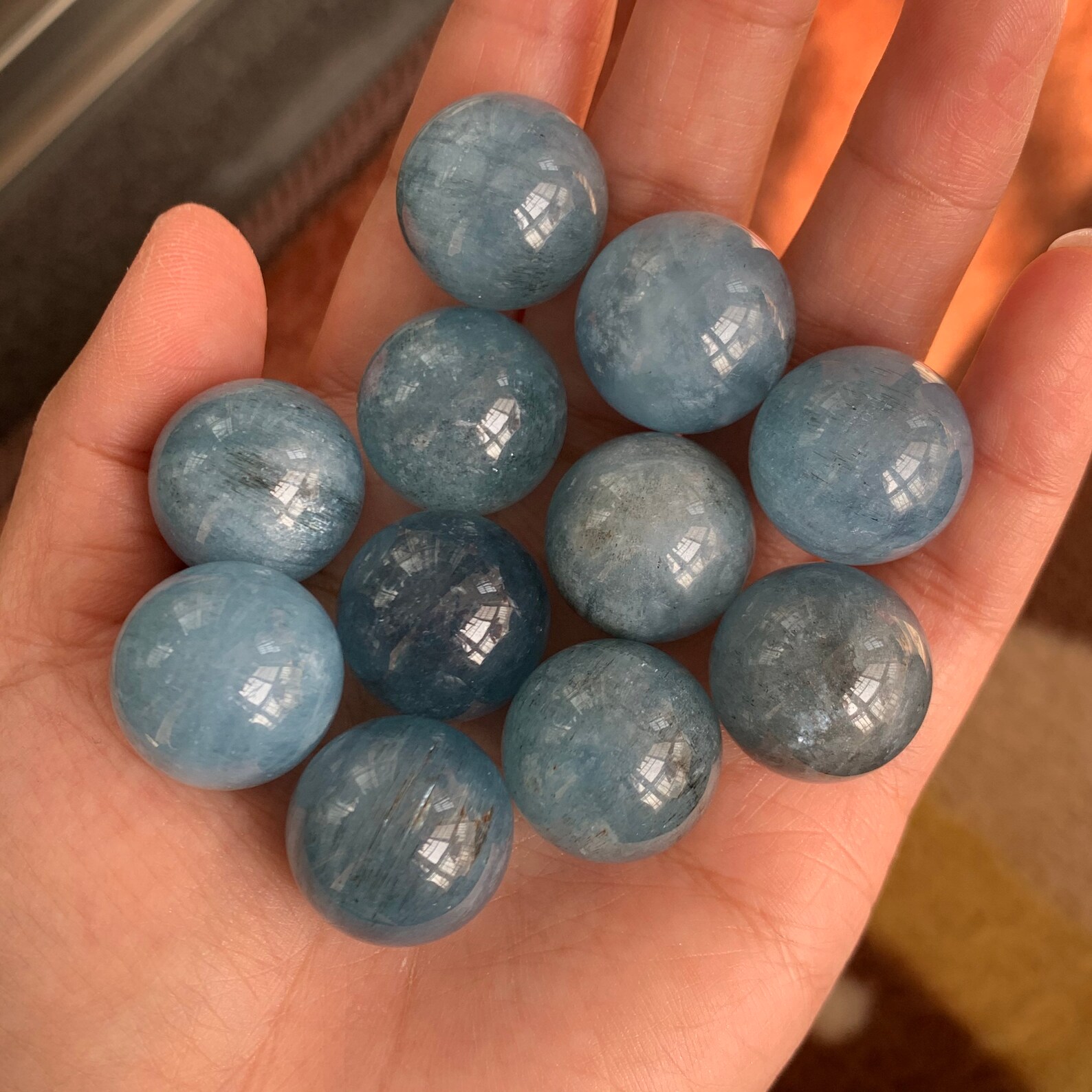 1pcs Natural Hell Devil Blue Aquamarine Gems Crystal Quartz - Etsy