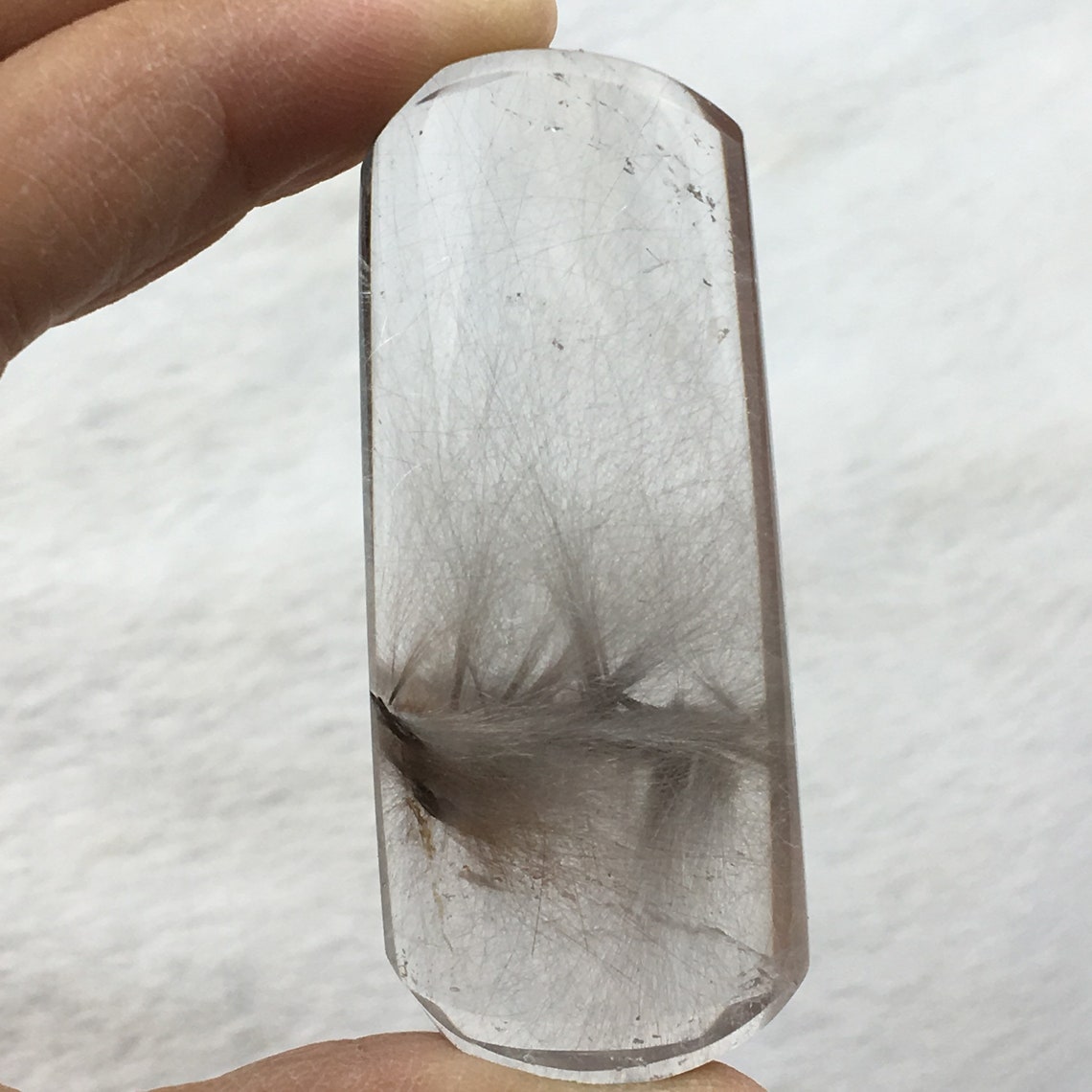 Natural Clear Silver-titanium Quartz Pendant Crystal | Etsy