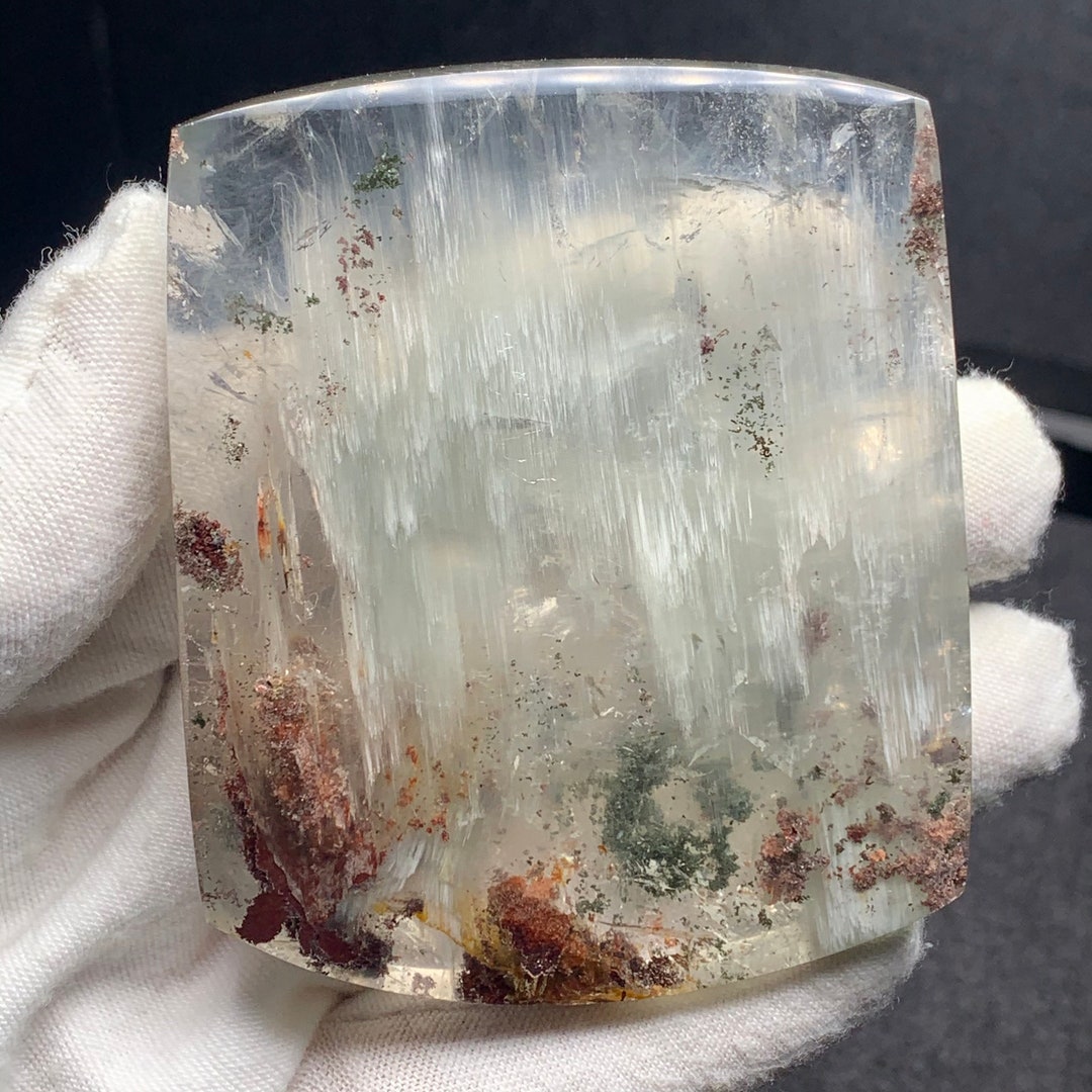 Natural Blue Amphibole Quartz Rutilated Quartz Crystal Freeform - Etsy