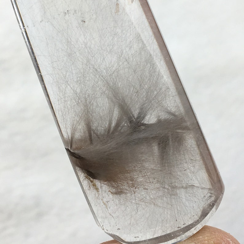 Natural Clear Silver-titanium Quartz Pendant Crystal - Etsy