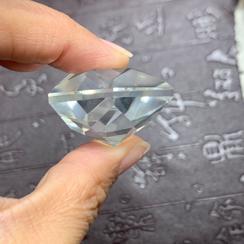 Natural Clear Quartz Crystal 3D Hexagon Star of David & Flower - Etsy