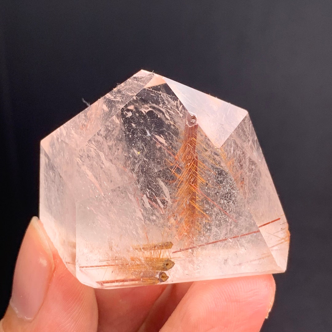 Natural Red Rutilated Quartz Crystal Tower - Etsy