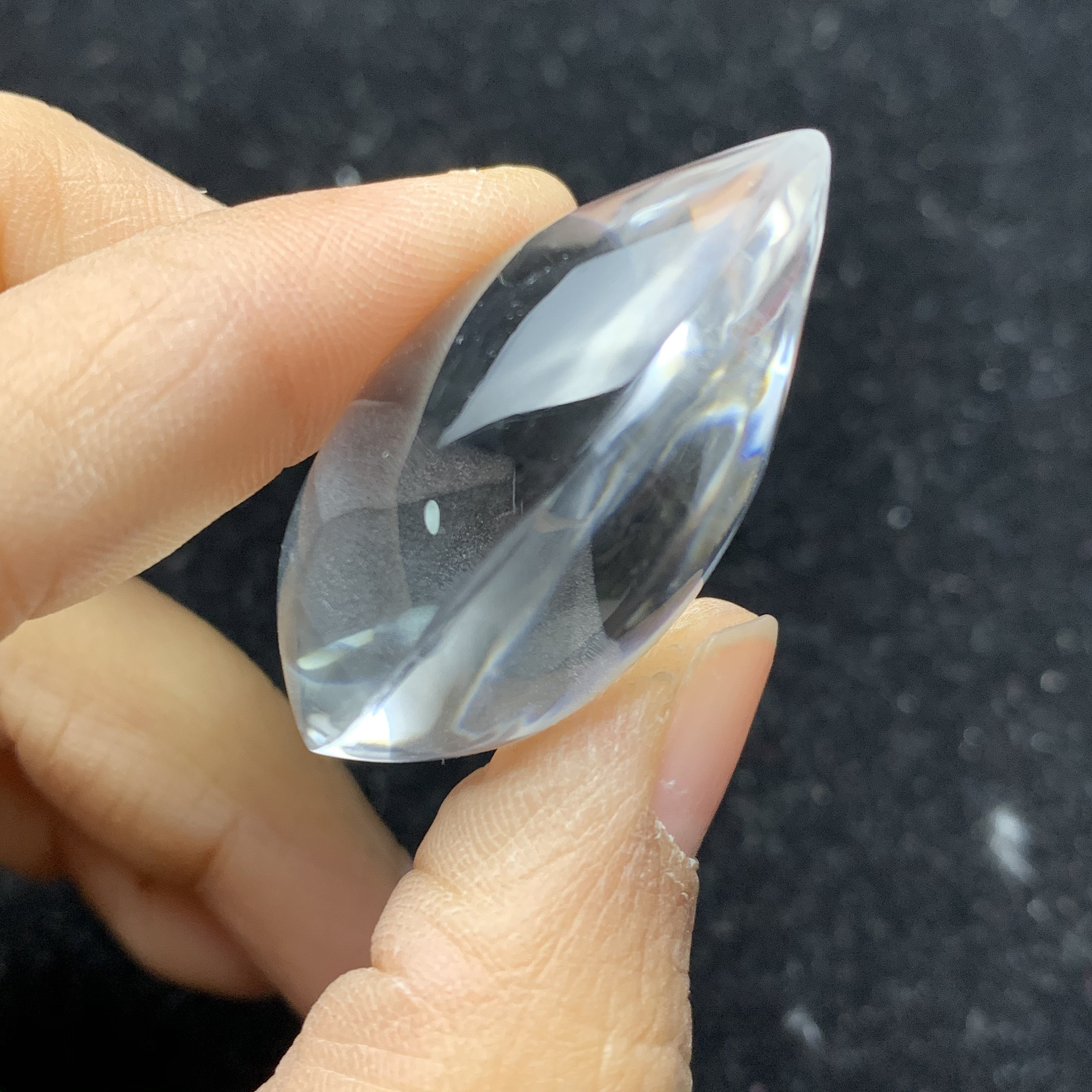 Polished Natural White Phantom Quartz Crystal Pendant Specimen - Etsy