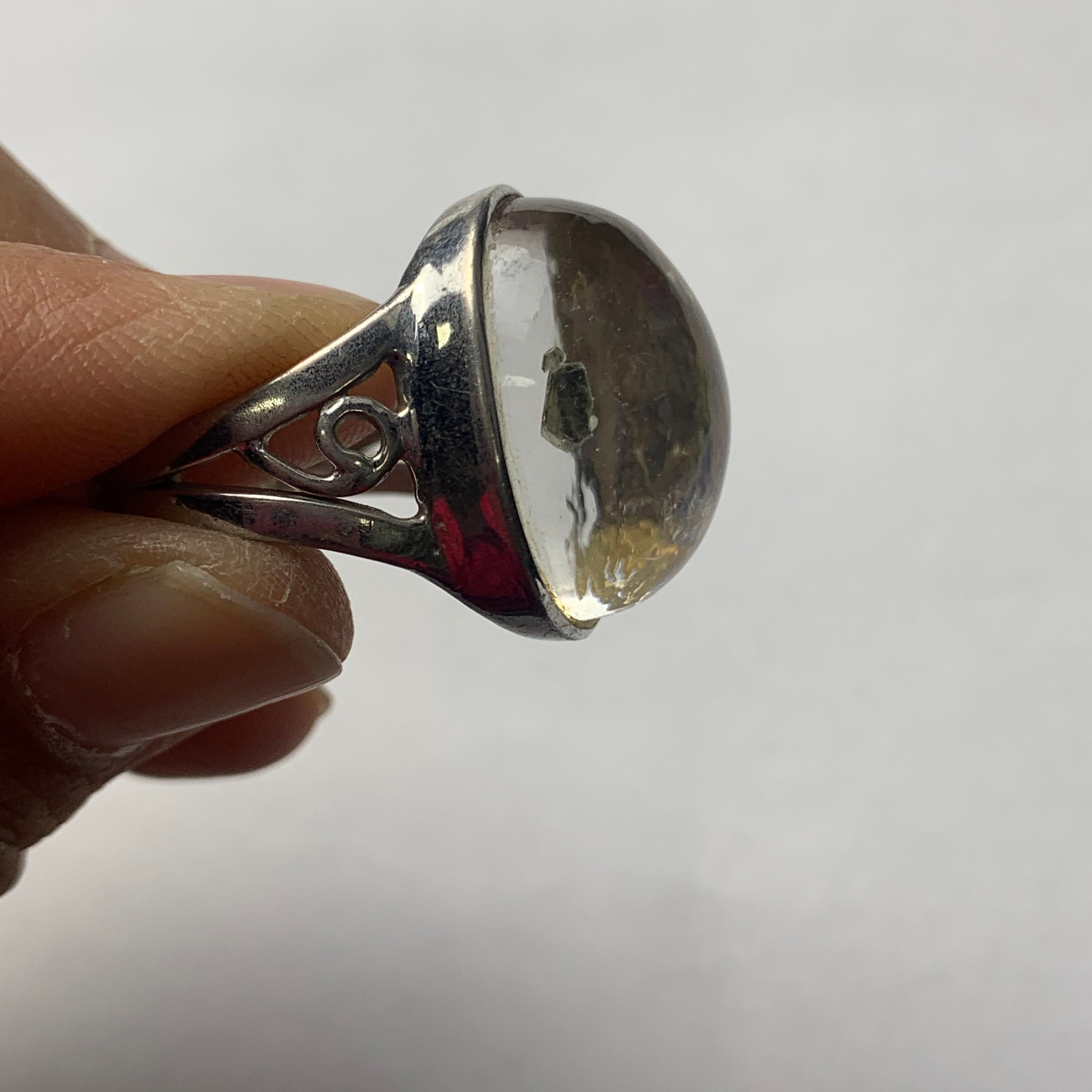 Raro cuarzo claro natural con inclusiones de mica verde | Etsy España