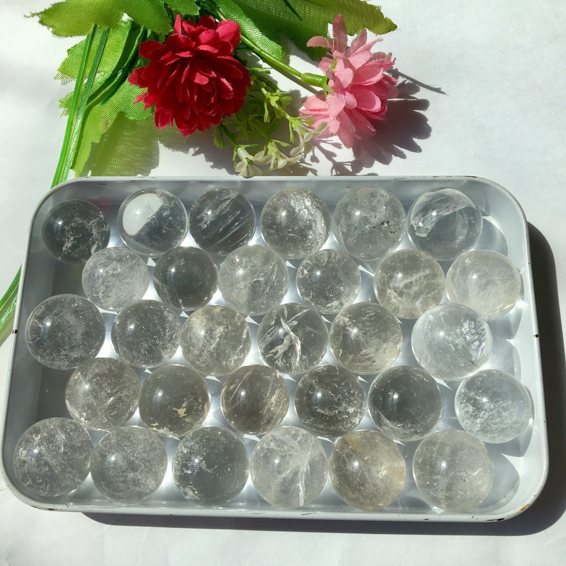 1pcs 20mm Magic Natural Clear Quartz Crystal Sphere Ball - Etsy