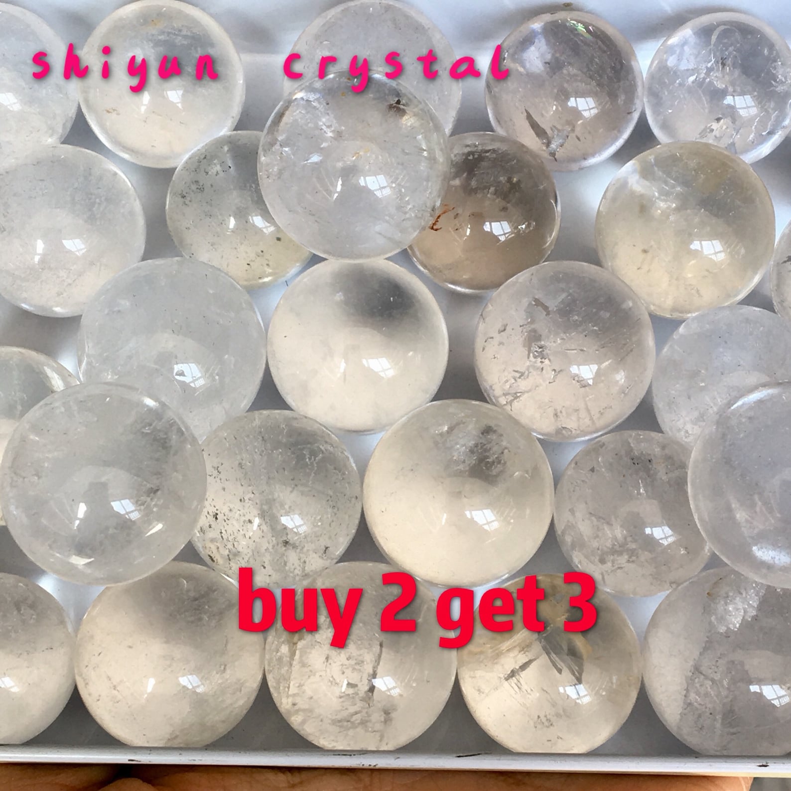 1Pcs 20mm Magic Natural clear Quartz Crystal sphere ball | Etsy