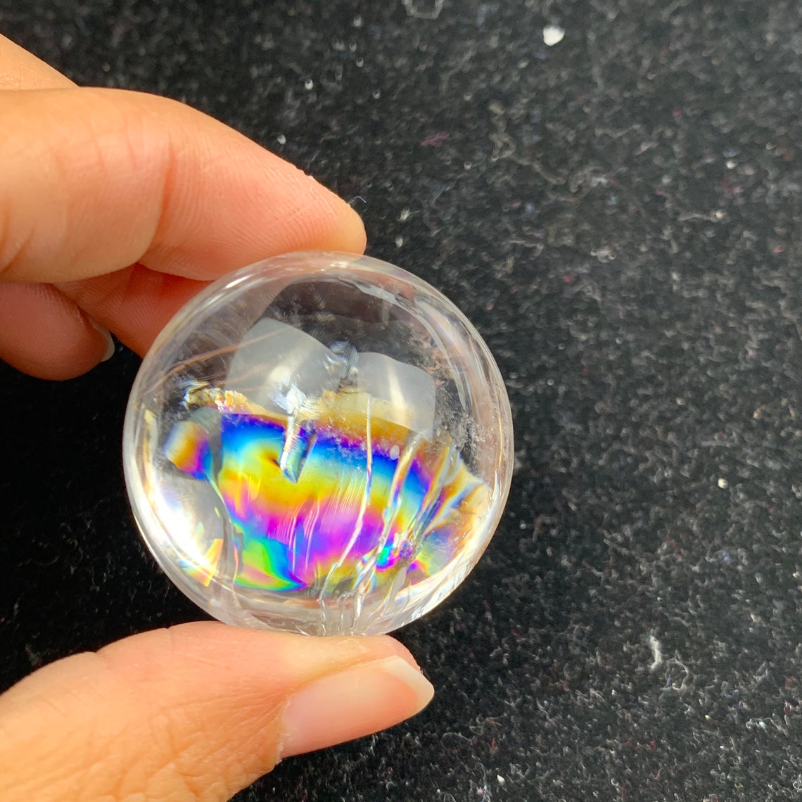 RainbowNatural Rainbow quartz clear Quartz Crystal Specimen | Etsy