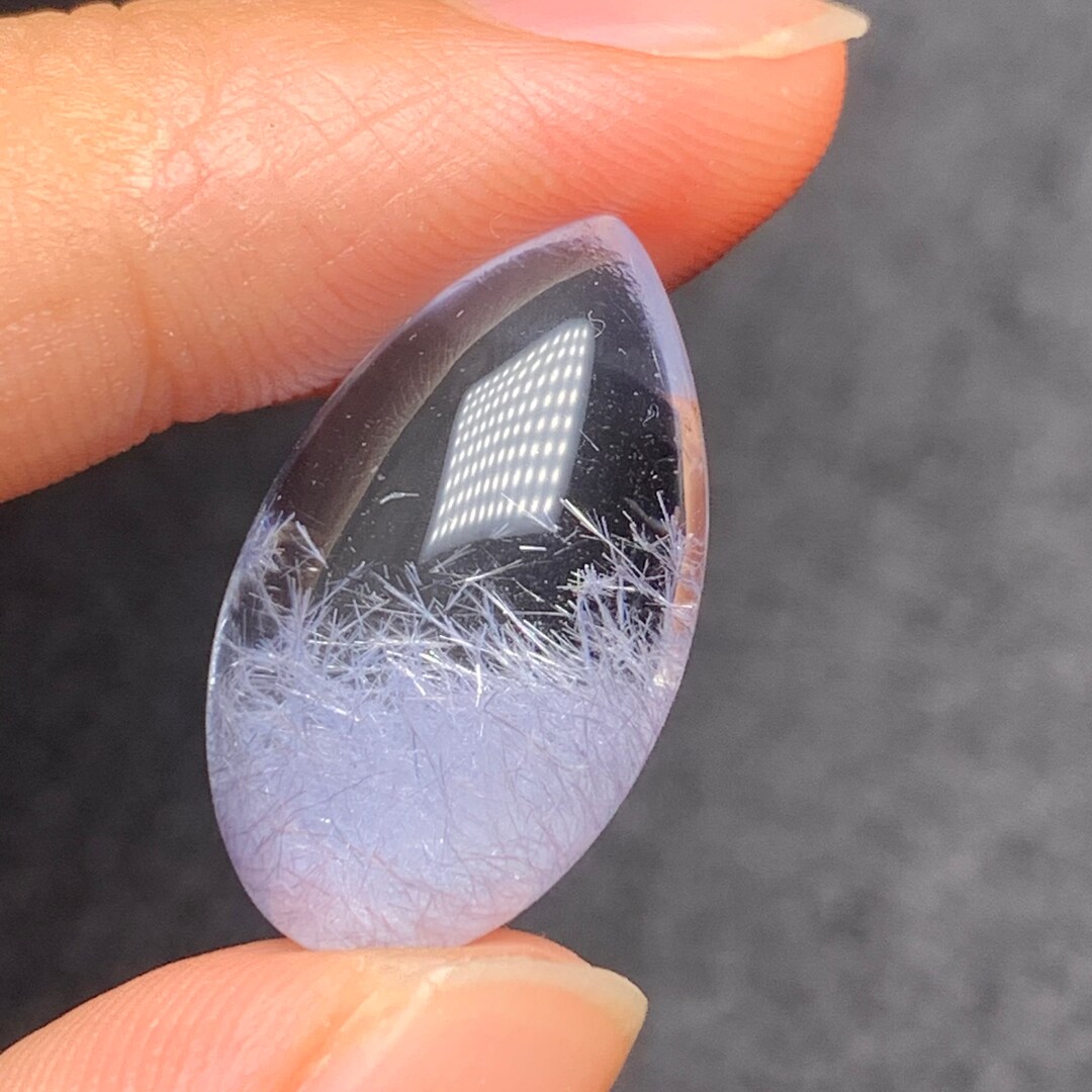 Buy Rare Dumortierite in Natural Clear Quartz Crystal Pendant Crystal ...