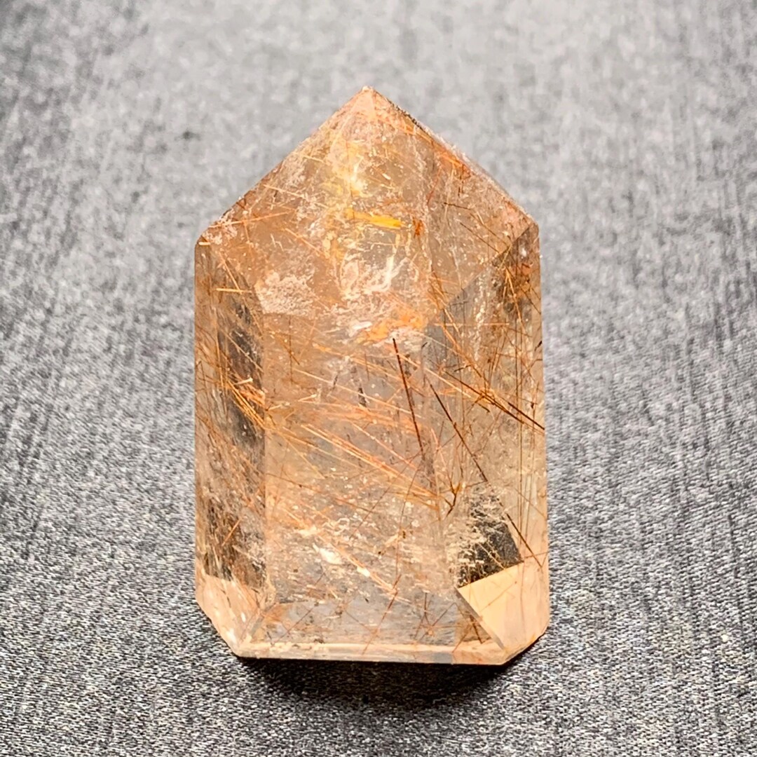 Natural Red Rutilated Quartz Crystal Tower - Etsy