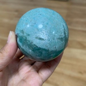 Natural Green Amazonite Gems Crystal Sphere With Shiny-18 - Etsy