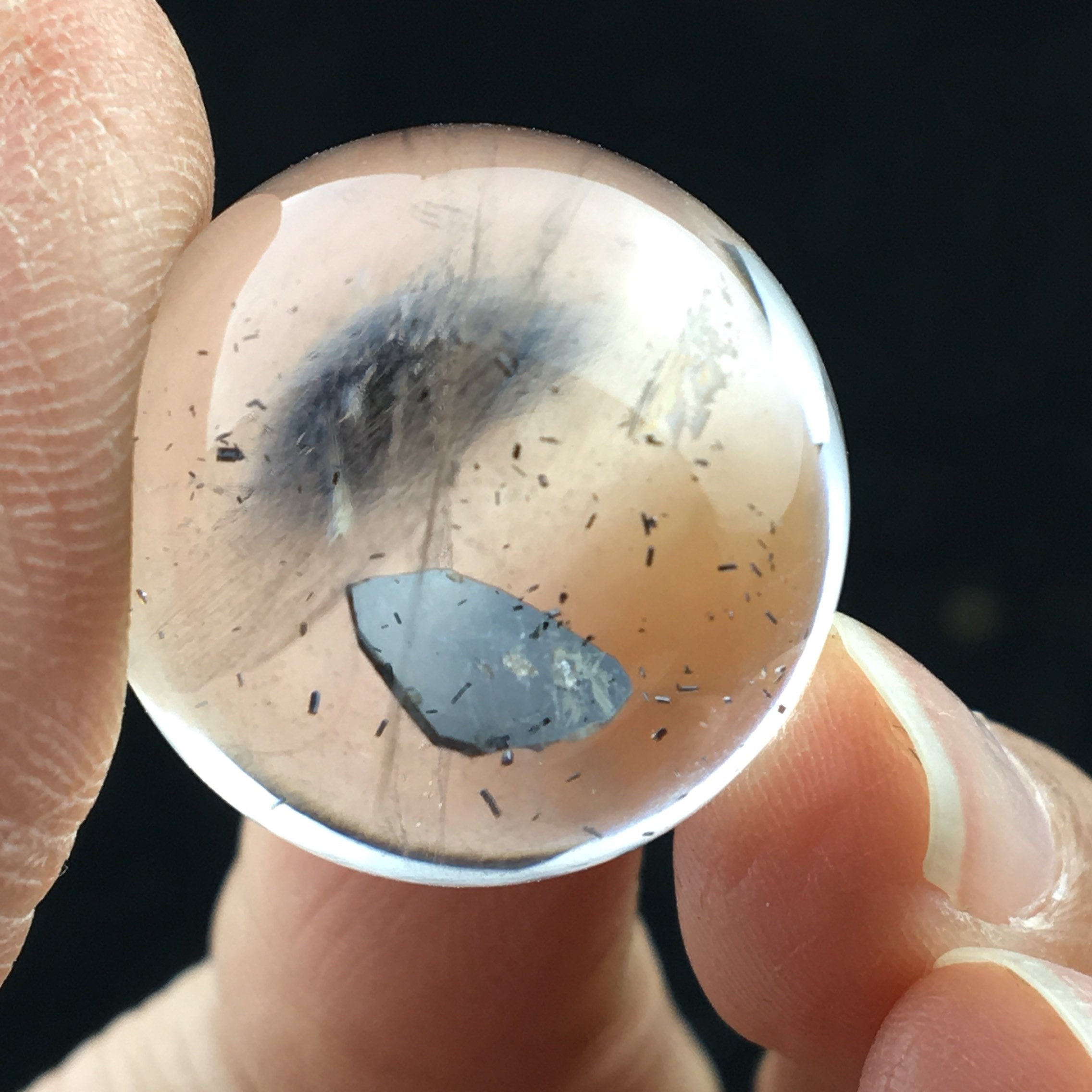 Rare Mica in Natural Clear Quartz Crystal Sphere Crystal | Etsy