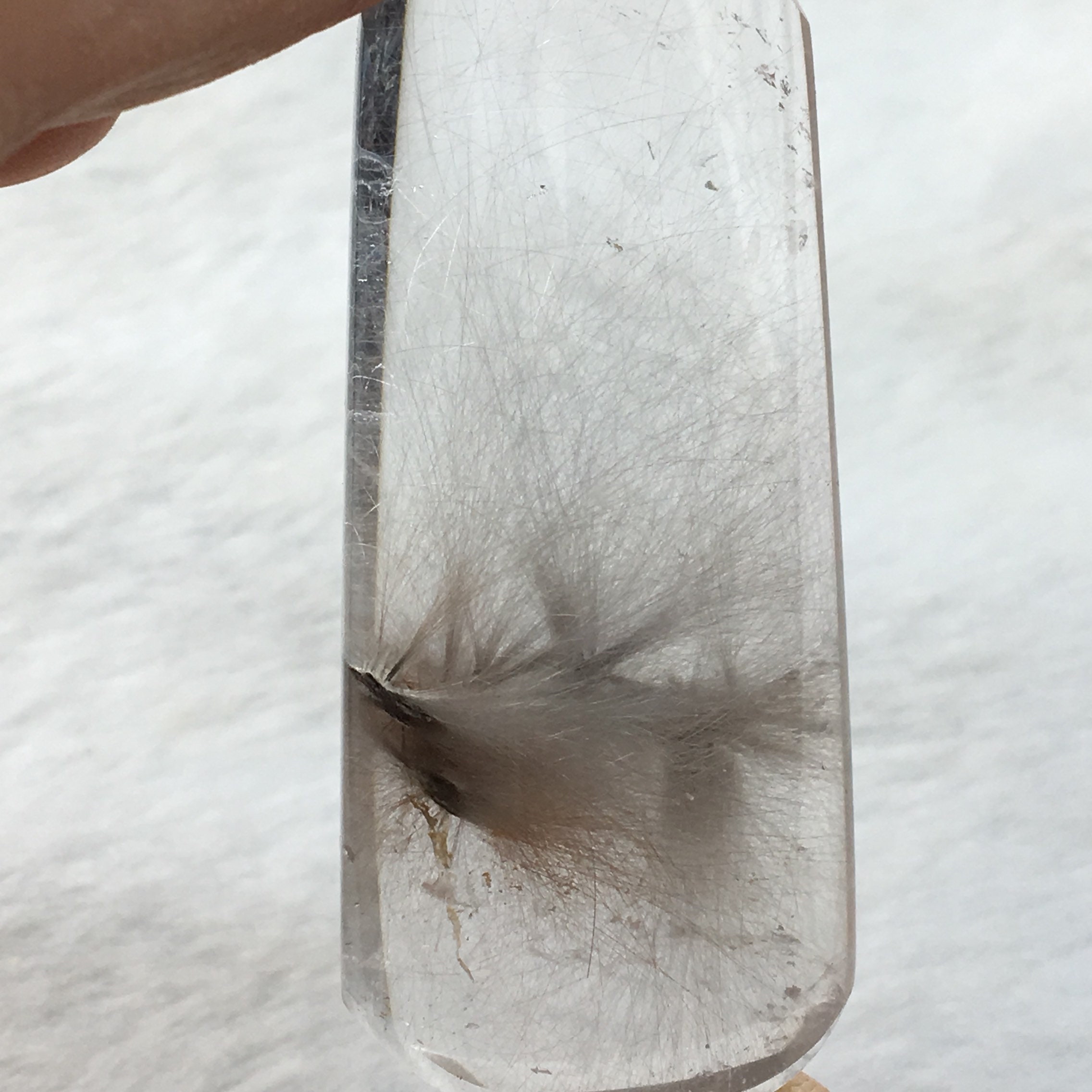 Natural Clear Silver-titanium Quartz Pendant Crystal | Etsy