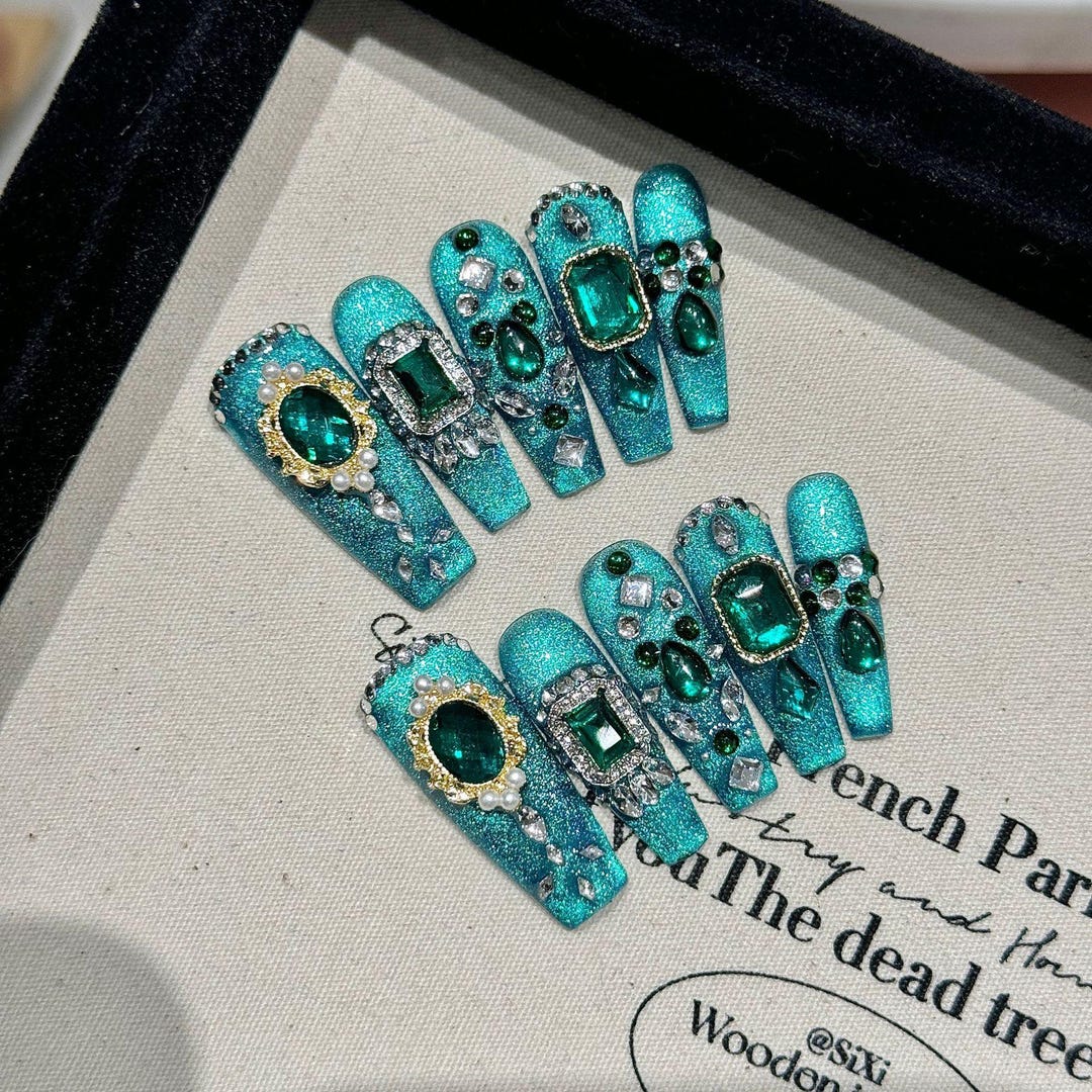 Buy 3 Get 1 Free!custom Press on Nails/freehand Sketching Nails/flash ...