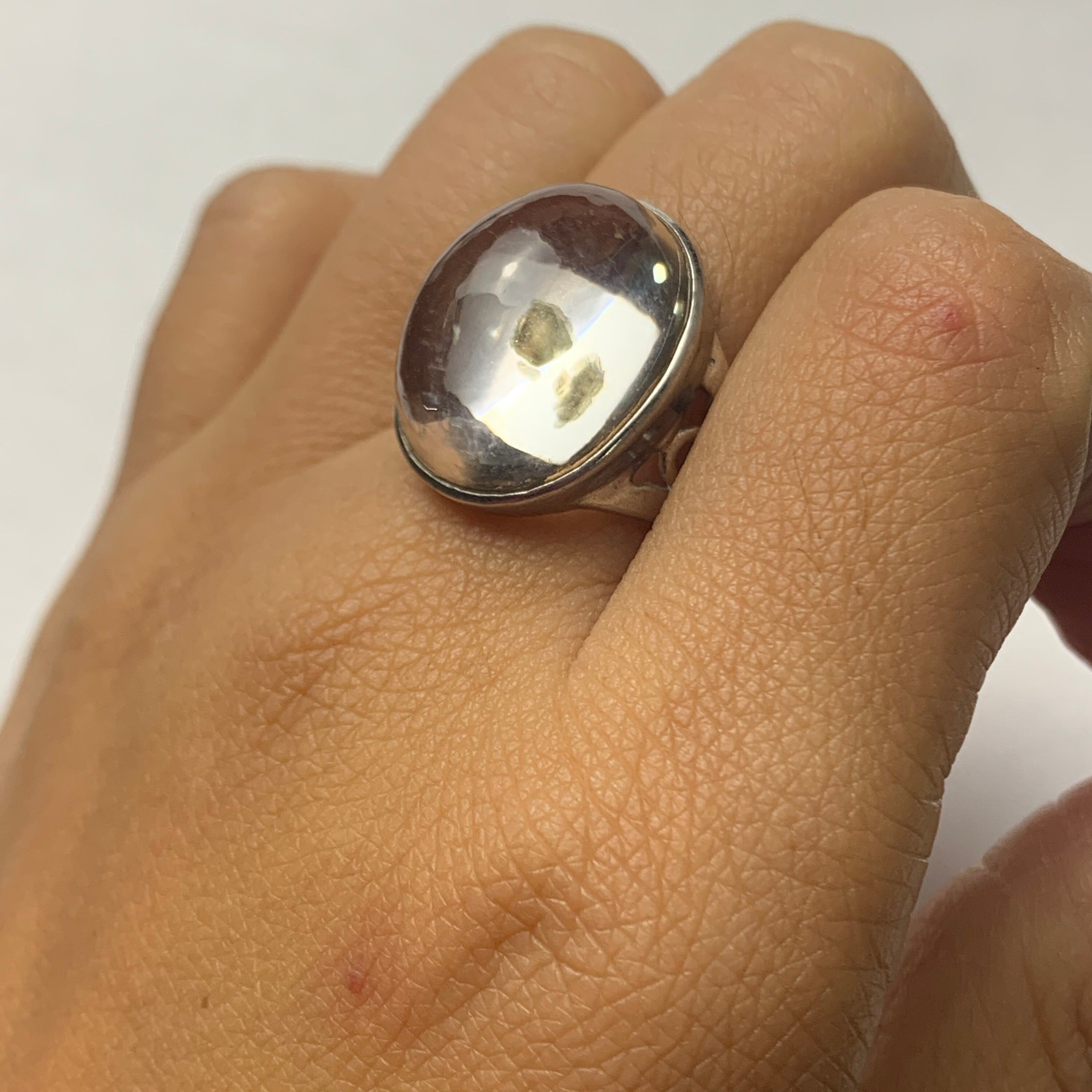 Raro cuarzo claro natural con inclusiones de mica verde | Etsy España