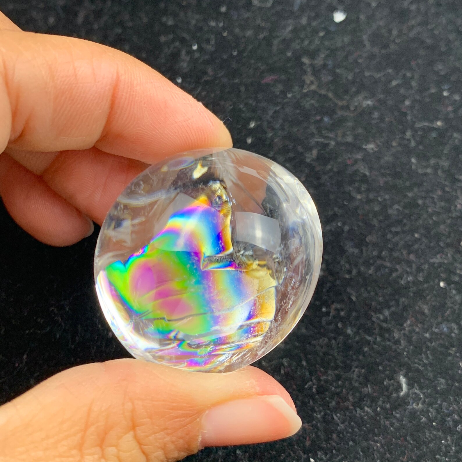 RainbowNatural Rainbow quartz clear Quartz Crystal Specimen | Etsy