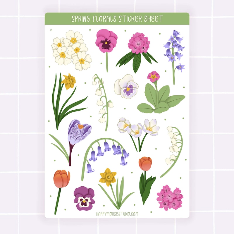 Spring Stickers - Etsy