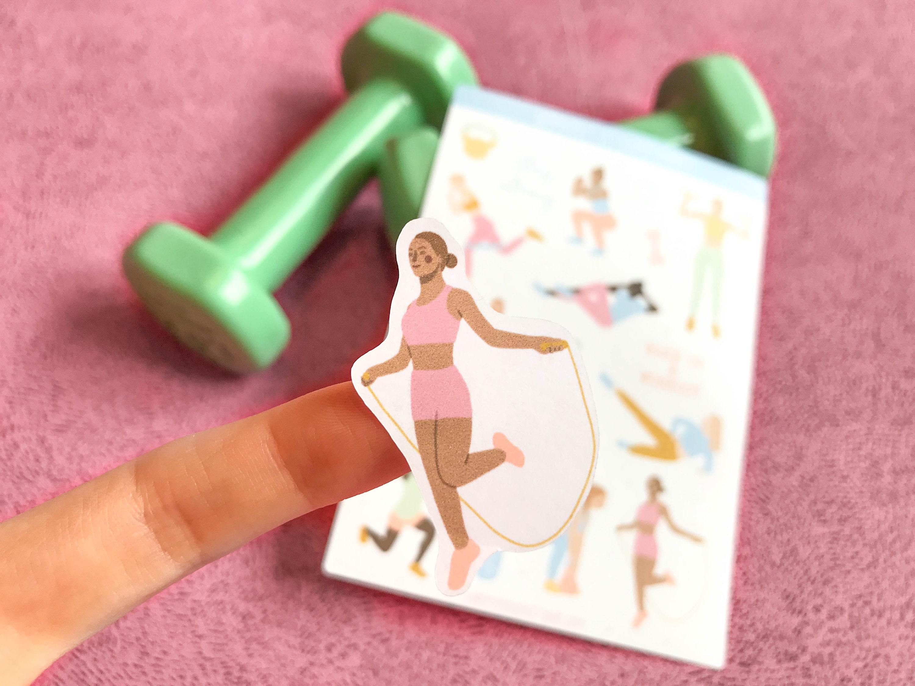 Workout sticker sheet Fitness sticker sheet Workout | Etsy