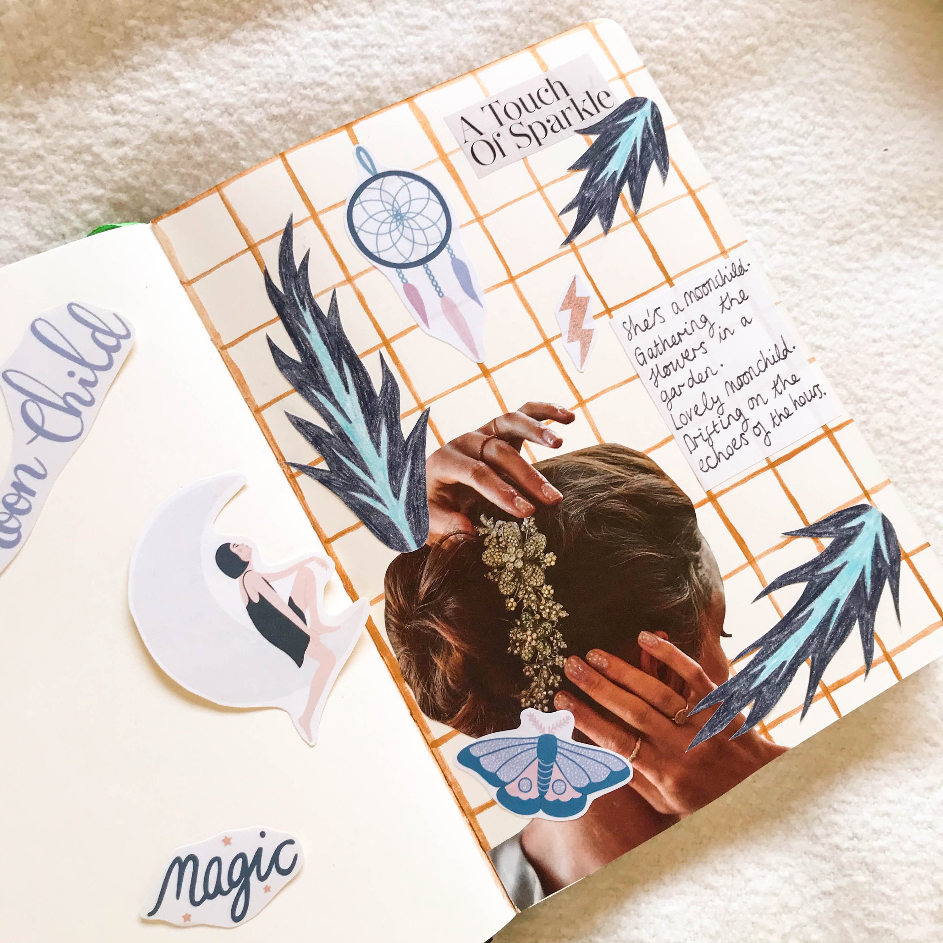 Moon Child Sticker Sheet Celestial Stickers Moon Lover | Etsy