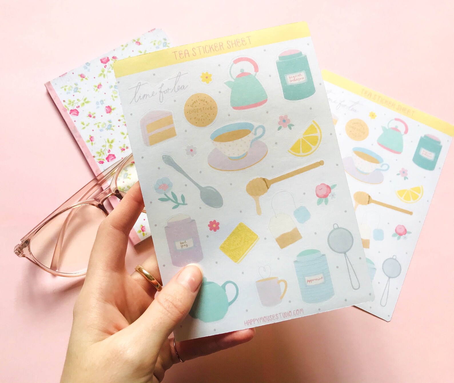 Tea Sticker Sheet Tea Stickers Drink Stickers Food - Etsy
