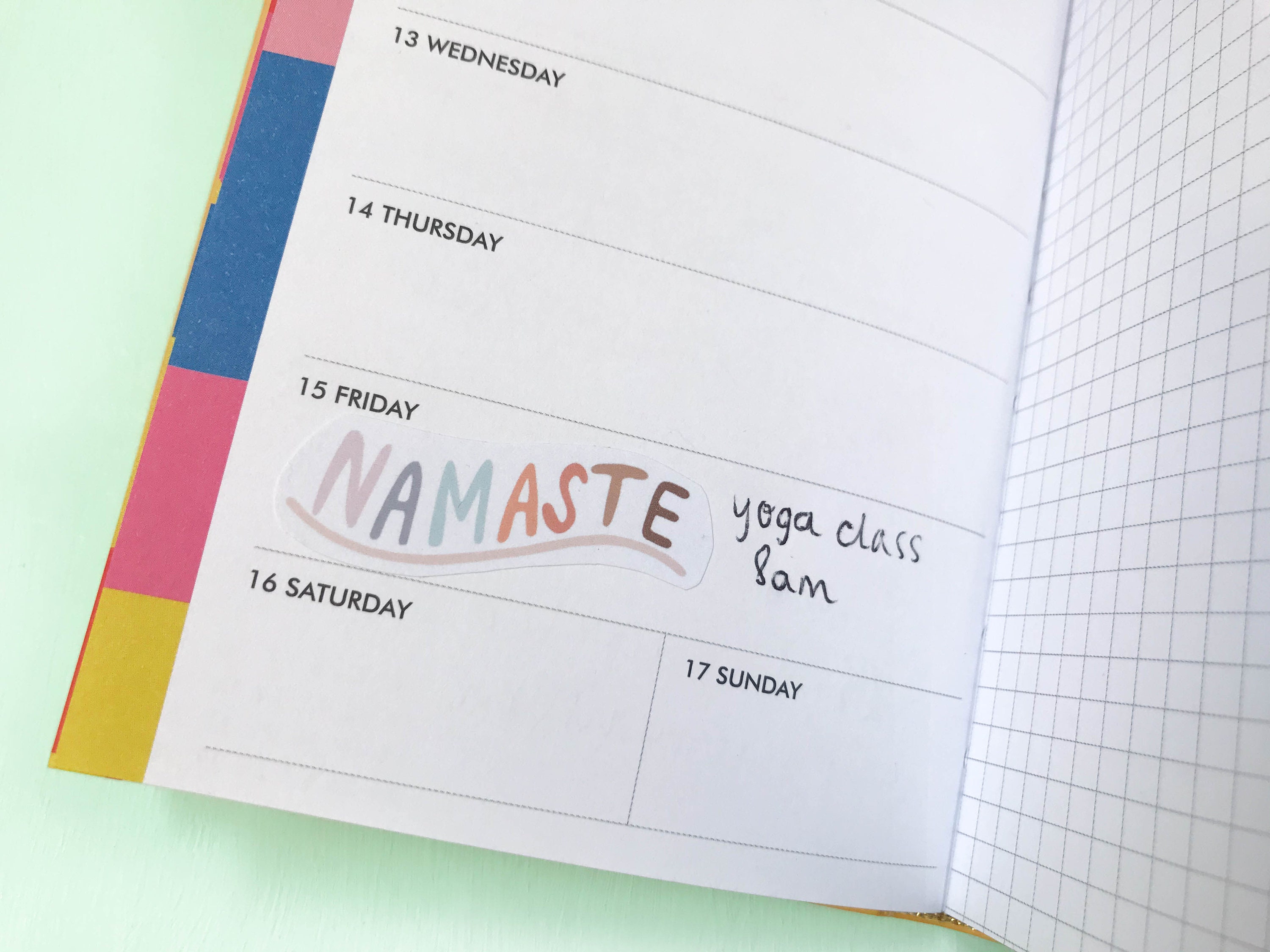 Yoga Sticker Sheet Yoga Stickers Cute Illustrated Sticker | Etsy