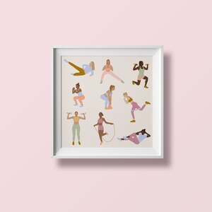 Workout Art Print, Workout Poster, Fitness Art Print, Gym Art, Sport ...