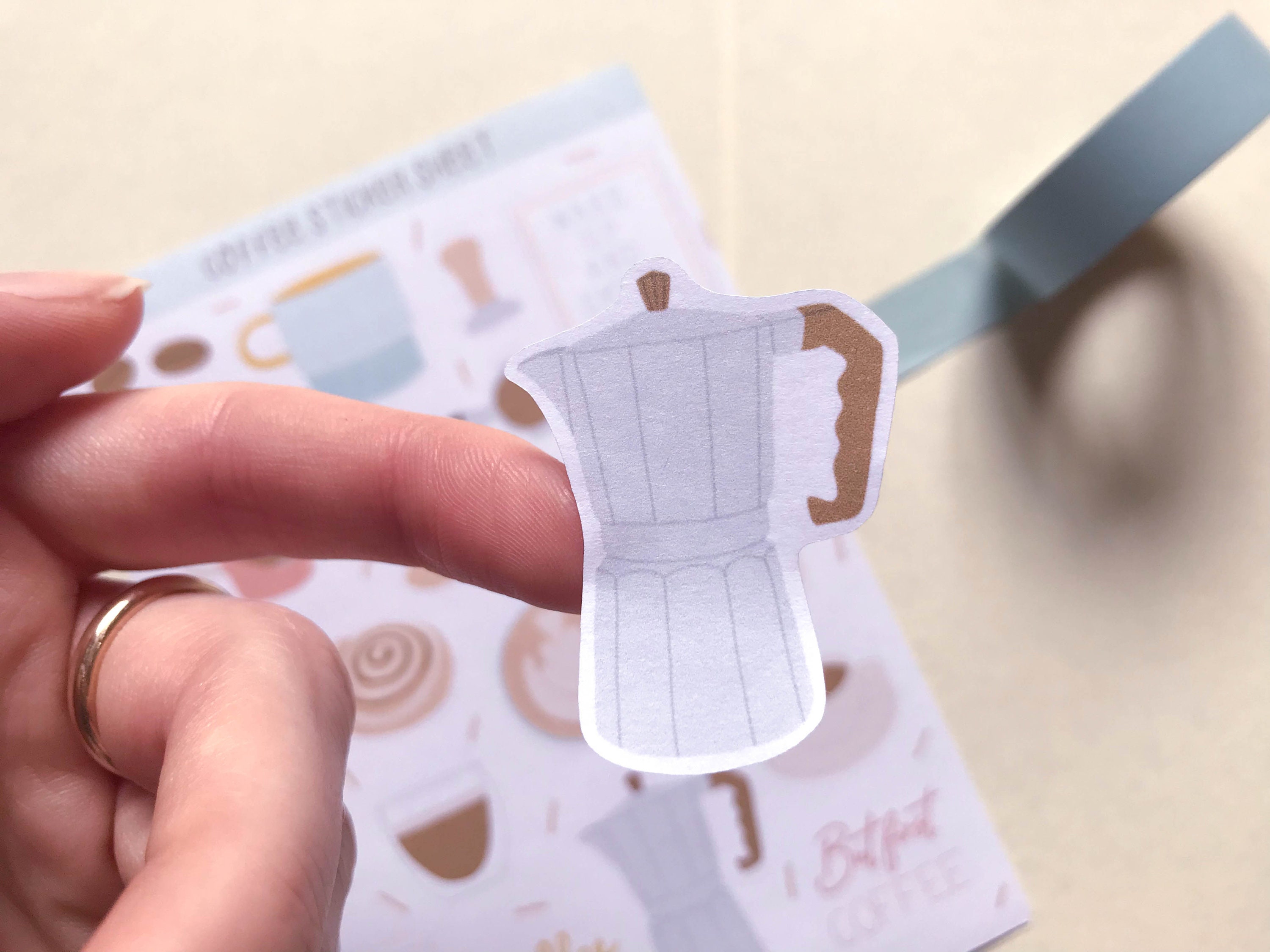 Coffee Sticker Sheet Coffee Stickers Drink Stickers Food | Etsy