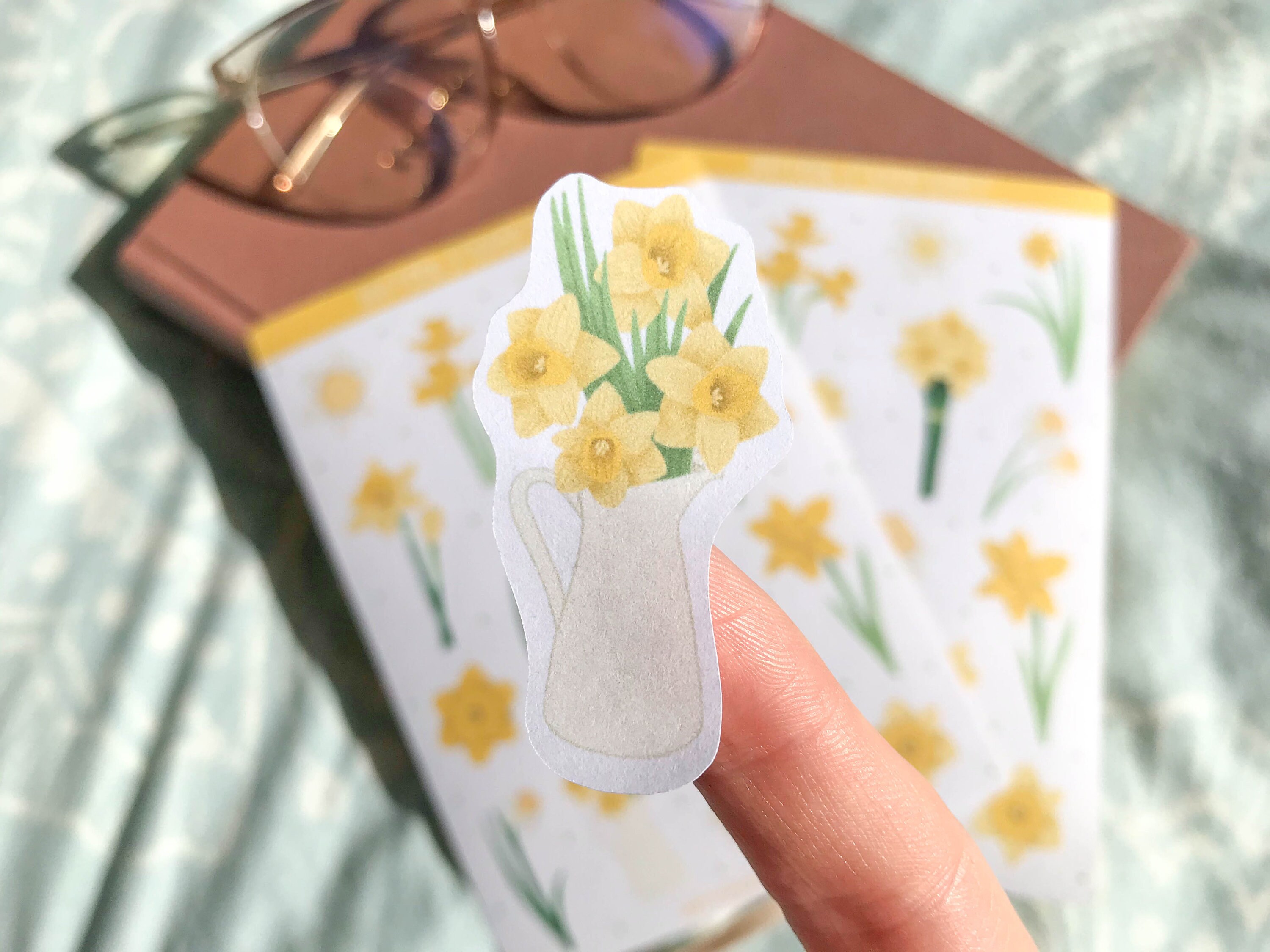 Daffodil Sticker Sheet Spring Stickers Daffodil Stickers - Etsy UK
