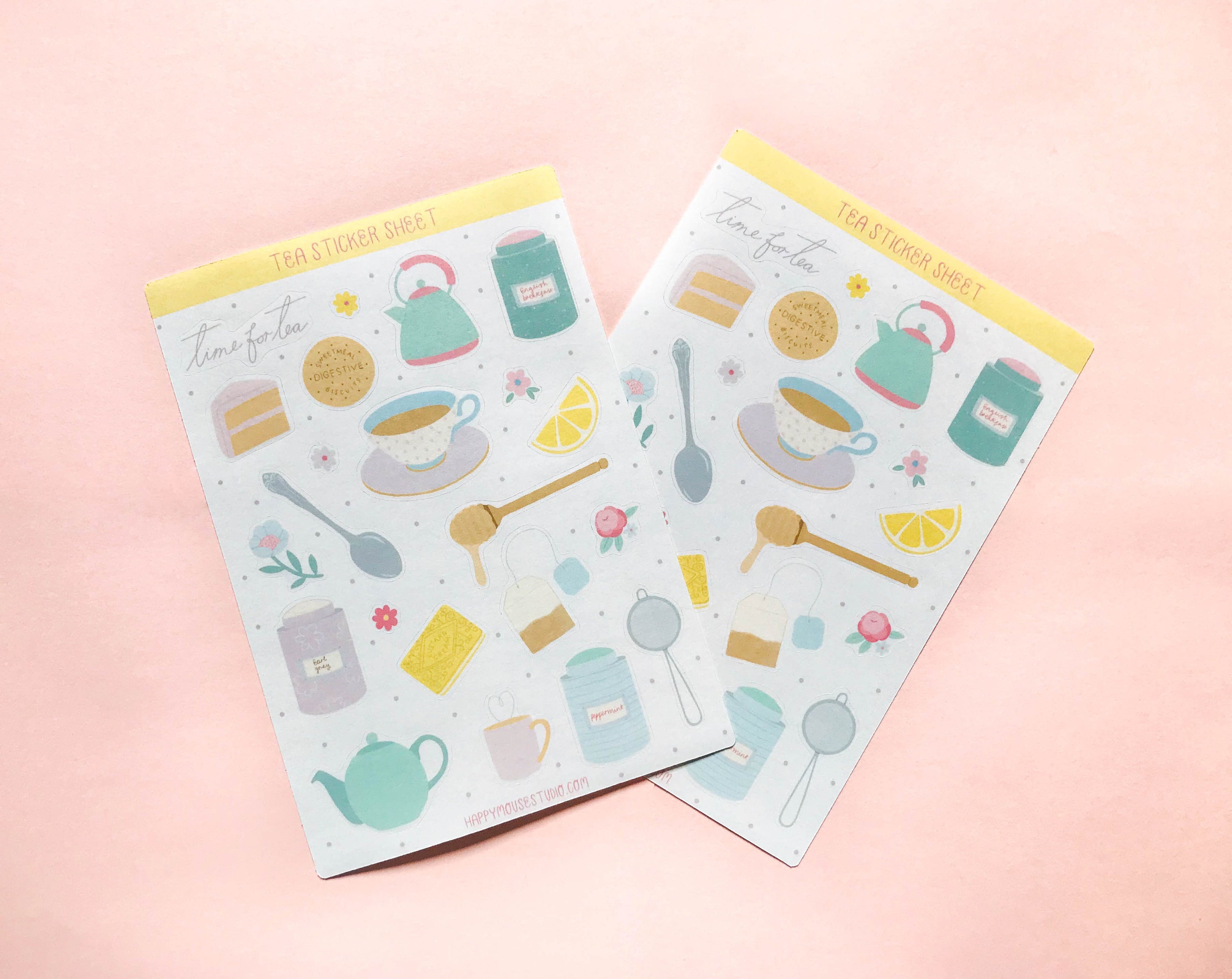 Tea Sticker Sheet Tea Stickers Drink Stickers Food - Etsy UK