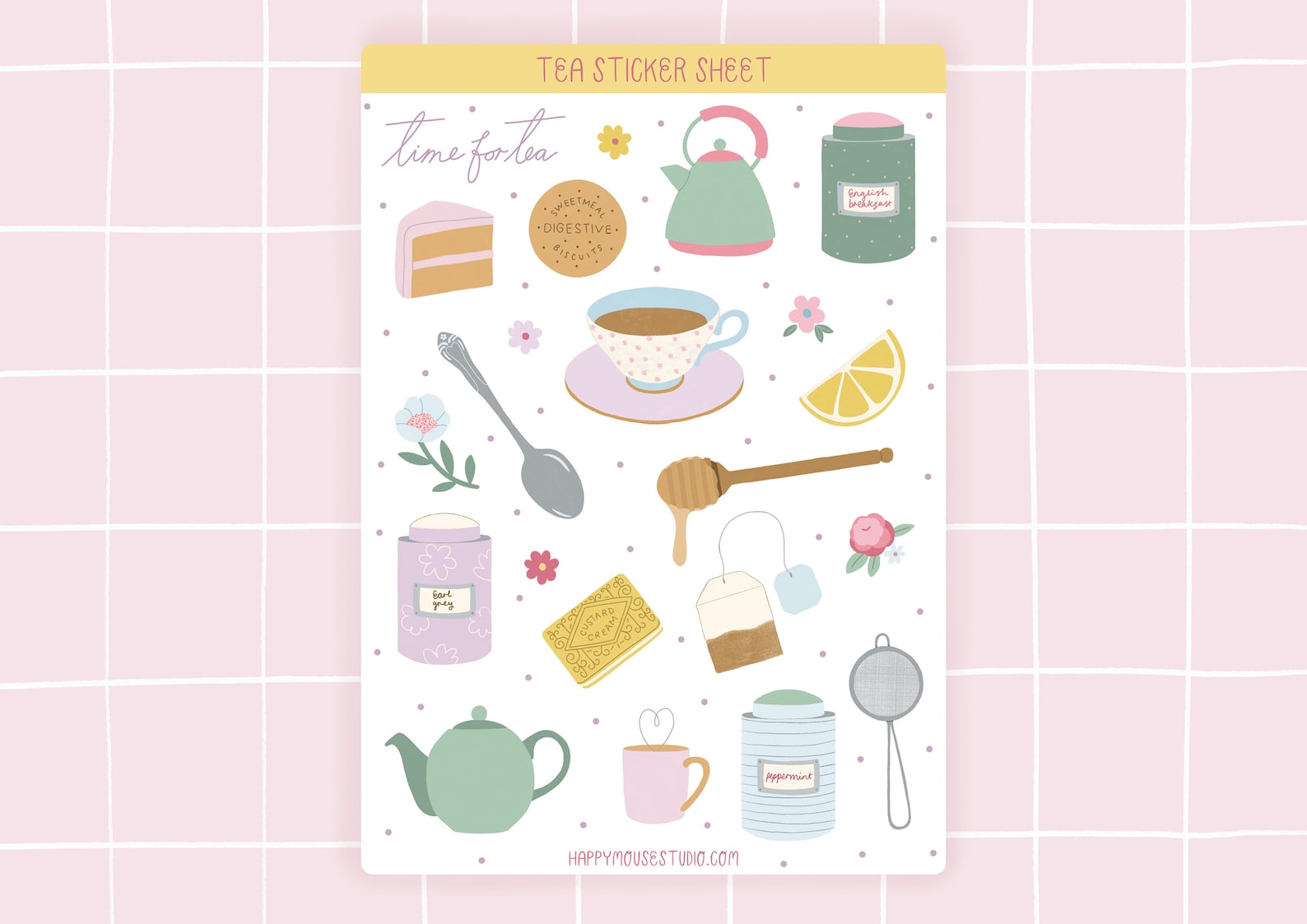 Tea Sticker Sheet Tea Stickers Drink Stickers Food | Etsy UK