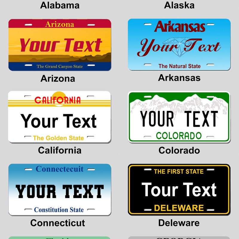 Custom Vanity Plates - Etsy