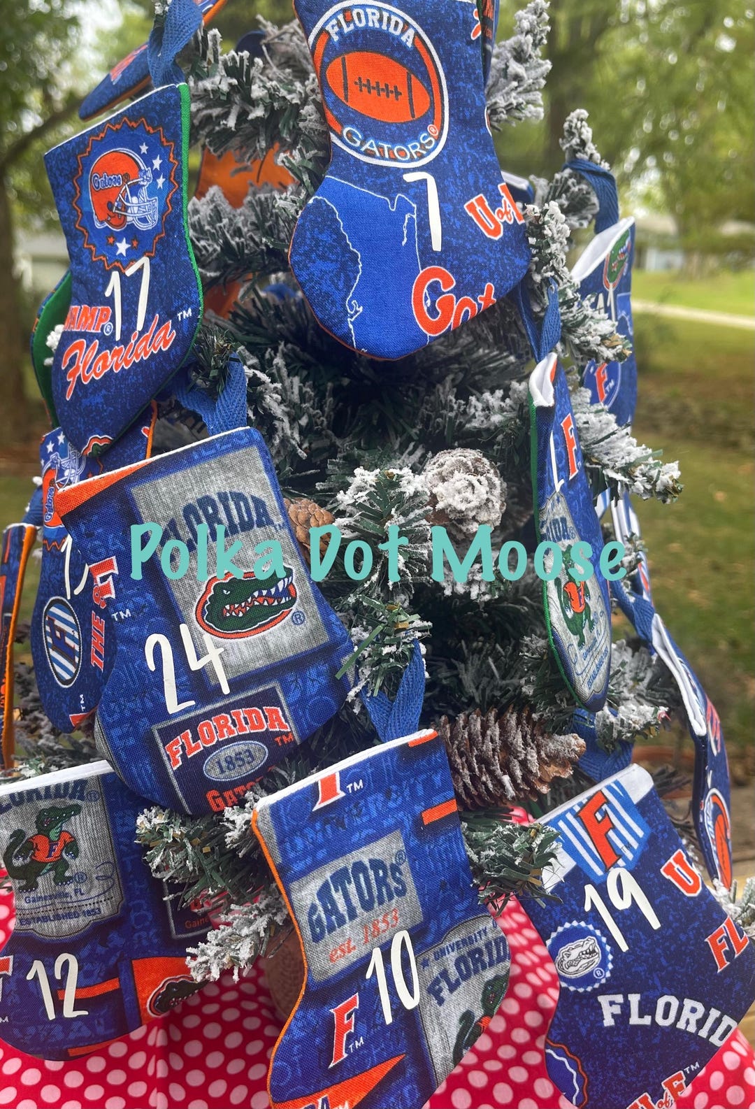University of Florida Gators Christmas Advent Calendar Stockings - Etsy