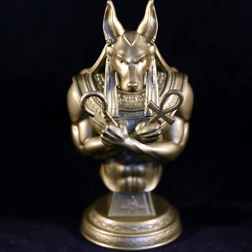 Vintage Anubis in Throne Figurine Miniature Egyptian God - Etsy