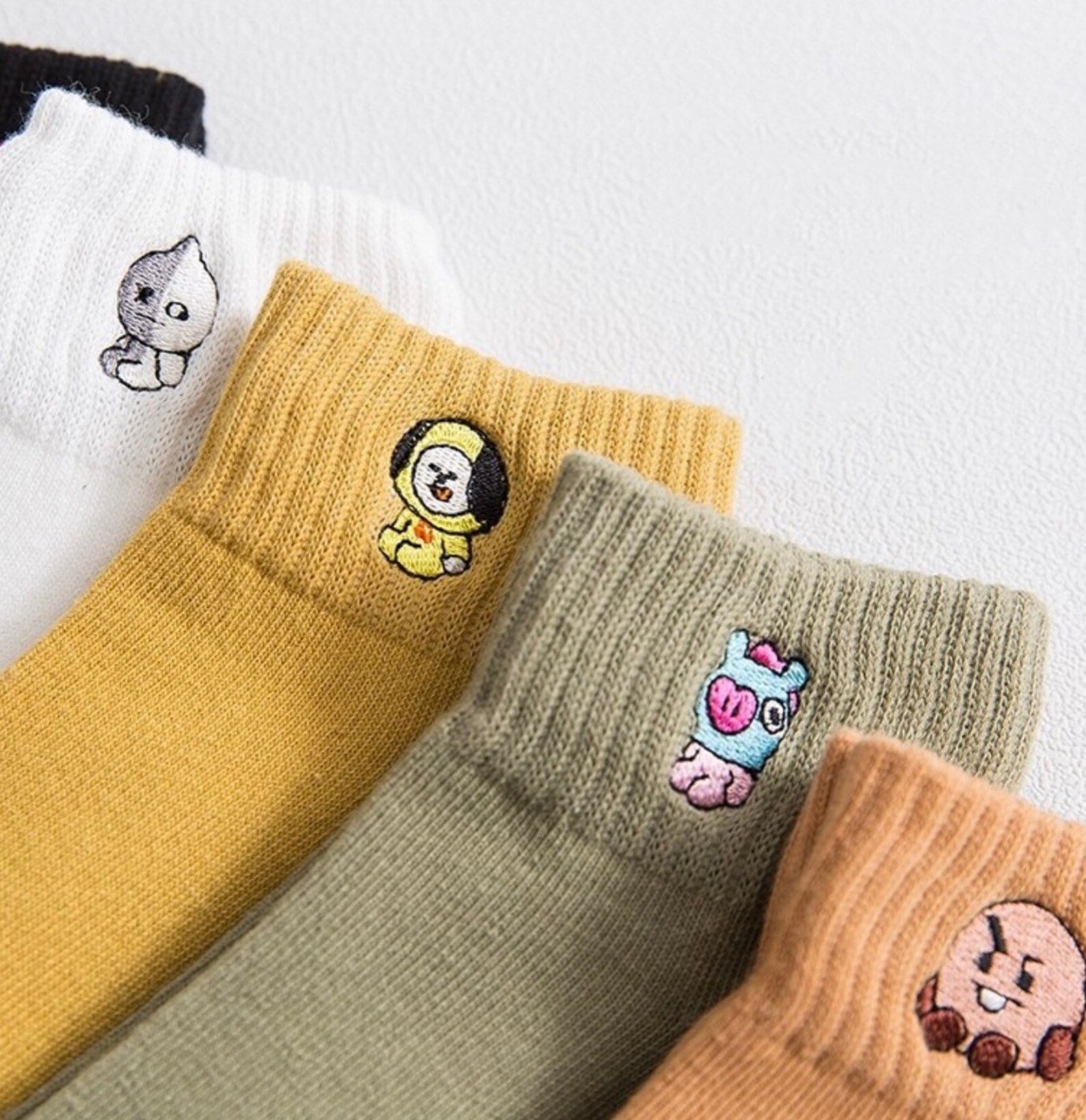 BTS Socks BT21 Socks UK Army Cute Ankle Socks Cotton | Etsy
