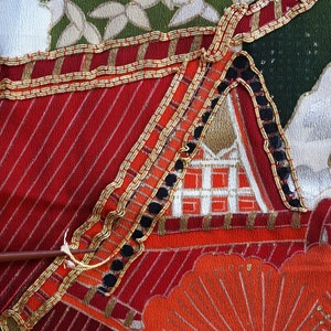 Rare Antique Hikifurisode Silk Wedding Kimono Geisha Geiko Maiko ...