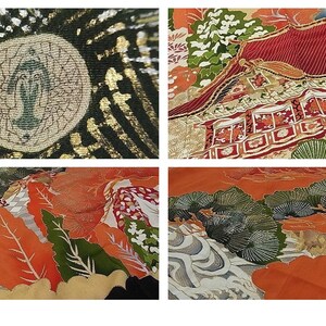 Rare Antique Hikifurisode Silk Wedding Kimono Geisha Geiko Maiko ...
