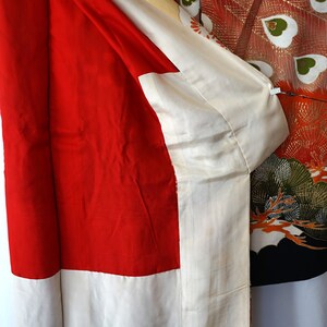 Rare Antique Hikifurisode Silk Wedding Kimono Geisha Geiko Maiko ...